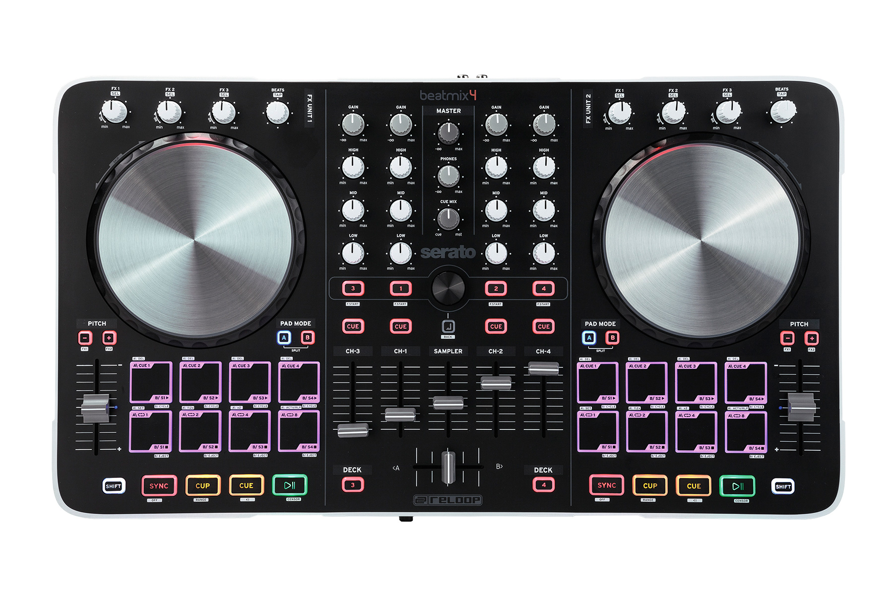 Reloop Beatmix 4 | Serato DJ - DJ Hardware - Learn More | Serato.com